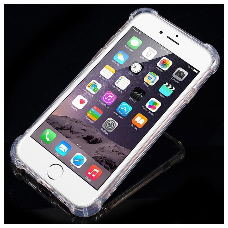 Odporne na Zadrapania Hybrydowe Etui do iPhone 6 6S Przezroczyste